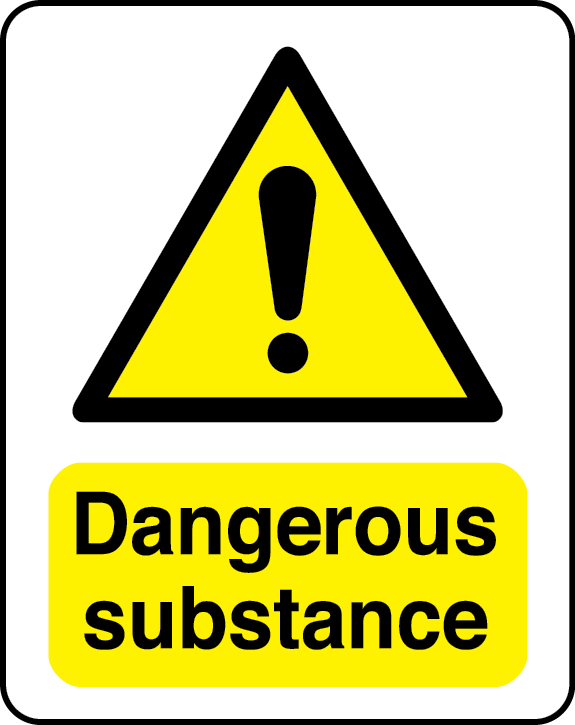 Hazardous Substances signs, quick and easy online shop