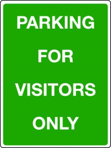 Car Parks - PARKING FOR VISITORS ONLY sign - Stocksigns
