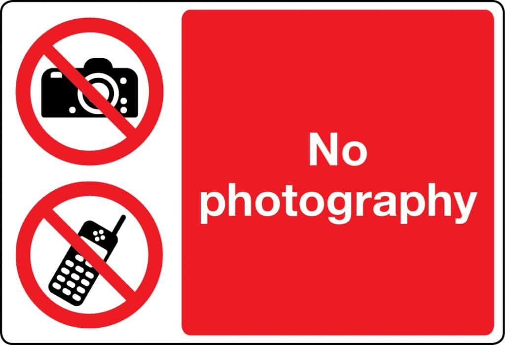 No Photography Sign - Buy No Photography Signs Online | Stocksigns