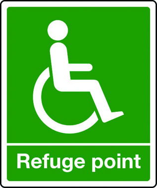 Fire Safety – Disabled Refuge Point Sign - StockSigns