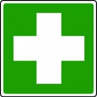 First aid cross symbol sign - Stocksigns