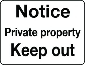 Private property Keep out sign - Stocksigns