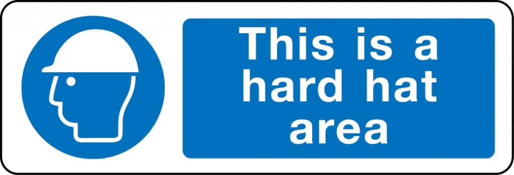 This is a hard hat area sign - Stocksigns