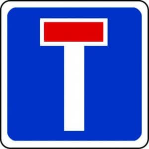 Traffic - No through way sign - Stocksigns