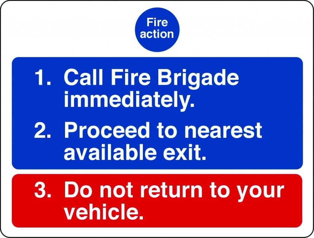 Fire Action Notices - Fire Warnings & Notices | Stocksigns
