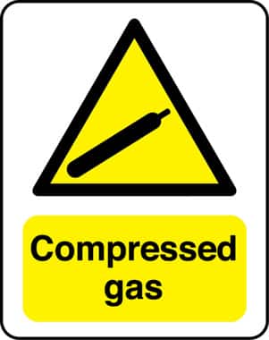 Compressed Gas Hazard Sign | Stocksigns
