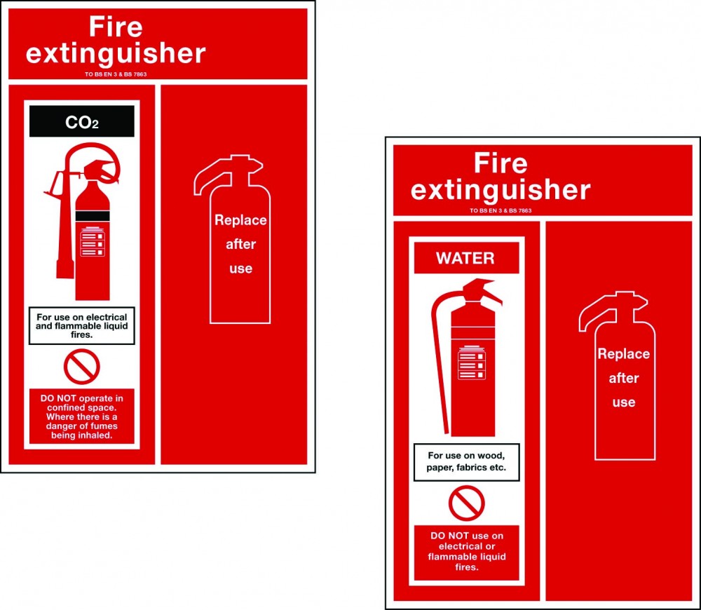 Fire Extinguisher Signs - Extinguisher Safety Signs - Stocksigns