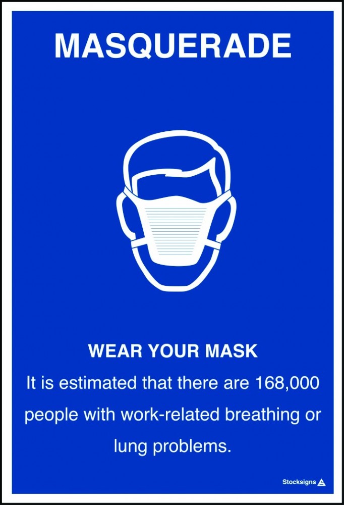 Wear your mask poster ISO7010 symbol - Stocksigns