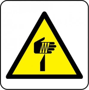 Sharps hazard symbol sign - Stocksigns