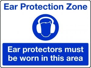 Ear protection zone sign - Stocksigns