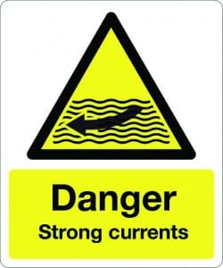 Danger Strong currents sign - Stocksigns