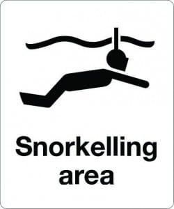 Snorkeling area sign - Stocksigns