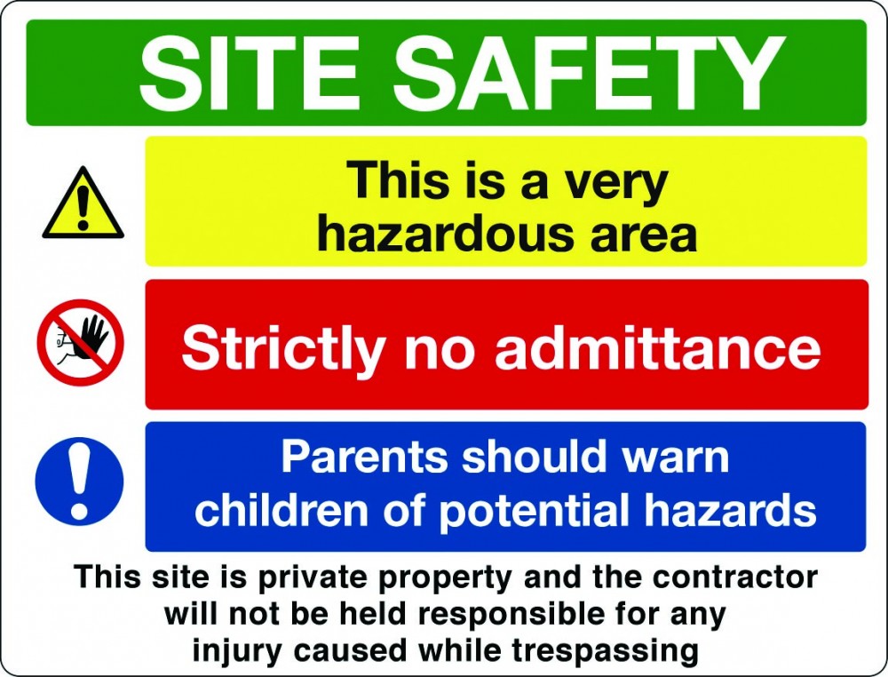 Construction Site Safety Notices - Safety Signs for Building Sites ...