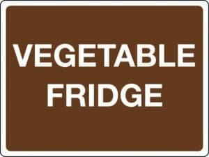 Vegetable fridge sign - Stocksigns