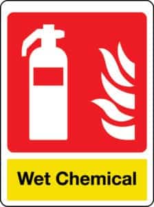 Wet Chemical Fire Extinguisher General Sign - Stocksigns