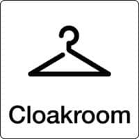 Cloakroom sign - Stocksigns