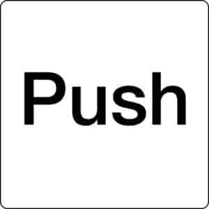Push sign - Stocksigns