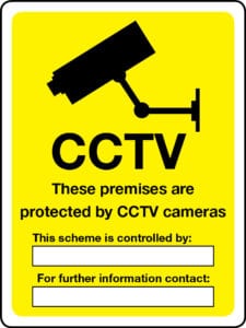 These premises are protected by CCTV cameras sign - Stocksigns