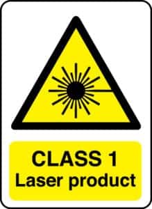 Class 1 laser product sign - Stocksigns