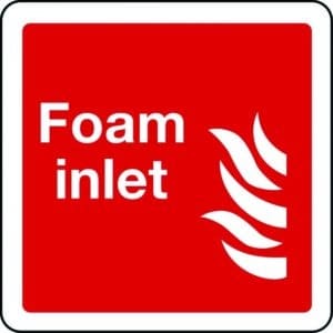 Foam inlet sign - Stocksigns
