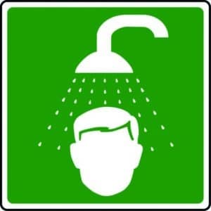 Emergency shower symbol sign - Stocksigns