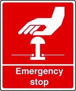 Emergency stop sign - Stocksigns