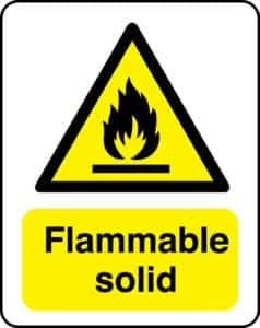 Flammable solid sign - Stocksigns