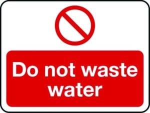 Do not waste water sign - Stocksigns