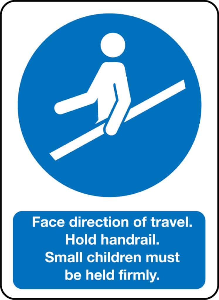Face direction of travel sign - Stocksigns