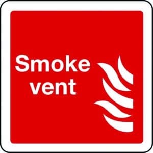 Smoke vent sign - Stocksigns