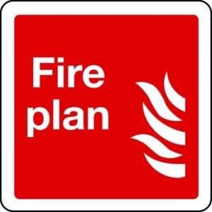 Fire plan sign - Stocksigns