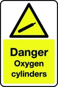 Danger Oxygen Cylinders Sign - Stocksigns