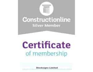 Stocksigns is a Silver Constructionline Member - Stocksigns