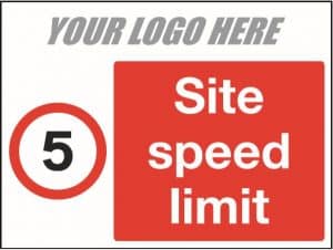 Site Speed Limit Sign (5mph) - Stocksigns Construction - Temporary Signs