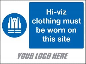 Hi Viz Site Safety Sign - Stocksigns Construction - Temporary Signs