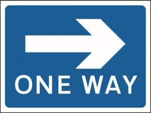 One Way Directional Sign - Stocksigns