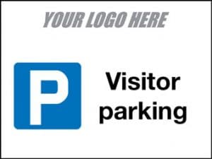Visitor Parking Sign - Stocksigns Construction - Temporary Signs