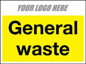 General Waste Sign - Stocksigns Construction - Temporary Signs