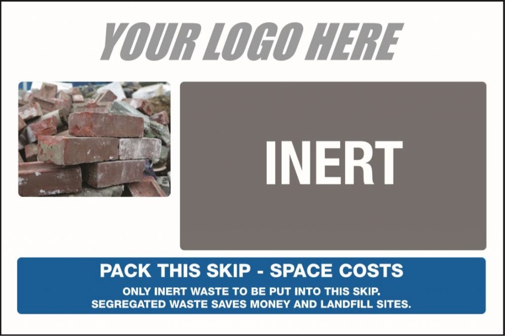 Inert Waste Management Sign - Stocksigns Construction - Temporary Signs