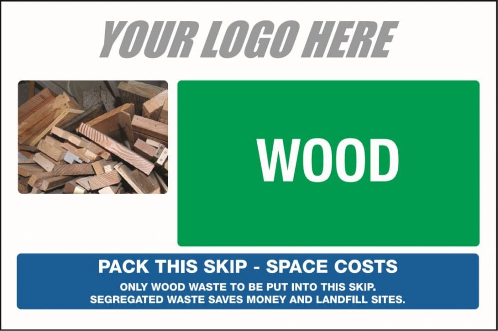 Wood Waste Management Sign - Stocksigns Construction - Temporary Signs