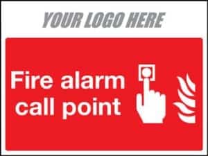 Fire Alarm Call Point Safety Sign - Stocksigns Construction - Temporary ...