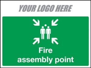 Fire Assembly Point Sign - Stocksigns Construction - Temporary Signs